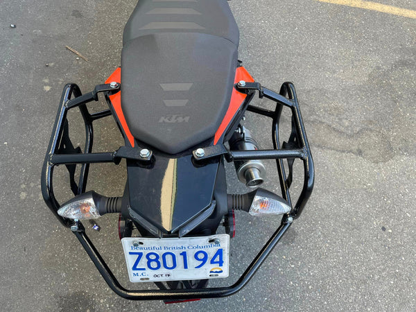 KTM 390 adventure pannier rack 2020-2024 Model years.